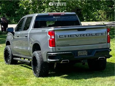 2020 Chevrolet Silverado 1500 with 22x12 -44 Hardcore Offroad Hc19 and ...