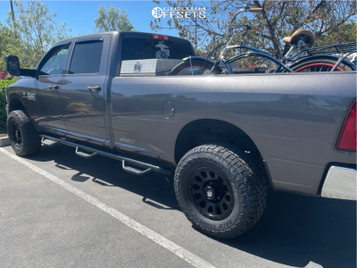 2015 Ram 2500 with 18x9 1 Fuel Vector and 35/12.5R18 Dean Back Country ...