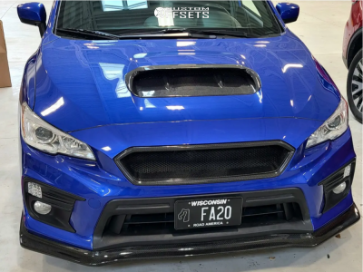 2018 Subaru WRX with 19x8 45 Monte Titano MT8 and 235/35R19 Dunlop ...