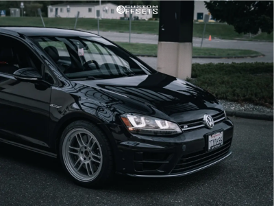 2016 Volkswagen Golf R with 18x9 35 Enkei Rpf1 and 235/40R18 Nitto ...