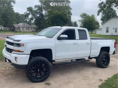 2016 Chevrolet Silverado 1500 with 22x10 -18 Moto Metal Mo962 and 325 ...