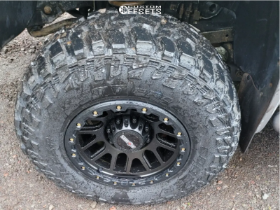 2008 Dodge Ram 2500 with 17x9 -12 Vision Nemesis 111 and 295/70R17 ...