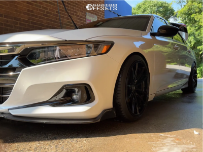 2021 Honda Accord with 19x9.5 25 Konig Oversteer and 245/35R19 Hankook ...