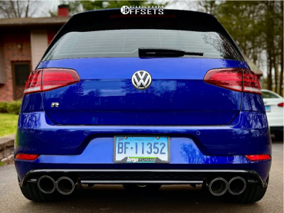 2018 Volkswagen Golf R with 18x9.5 35 Enkei Rpf1 and 235/40R18 Michelin ...