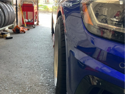 2018 Volkswagen Golf R with 18x9.5 35 Enkei Rpf1 and 235/40R18 Michelin ...