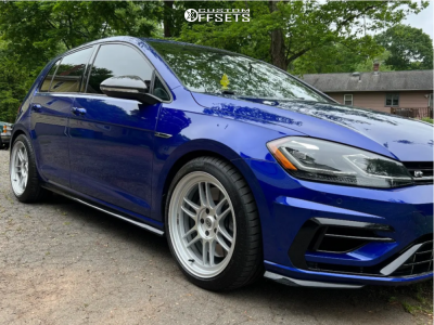 2018 Volkswagen Golf R with 18x9.5 35 Enkei Rpf1 and 235/40R18 Michelin ...