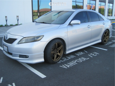 2007 Toyota Camry with 18x8.5 35 Option Lab R555 and 225/45R18 Cooper ...