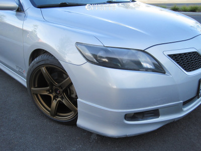 2007 Toyota Camry with 18x8.5 35 Option Lab R555 and 225/45R18 Cooper ...