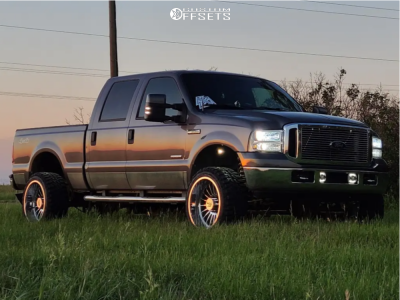 2007 Ford F-350 Super Duty with 22x12 -44 GT Offroad Strike and 33/12 ...