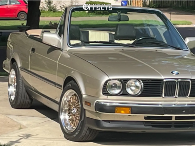 1989 BMW 325i with 15x8 20 MST Mt16 and 205/55R15 Yokohama Advan Fleva ...