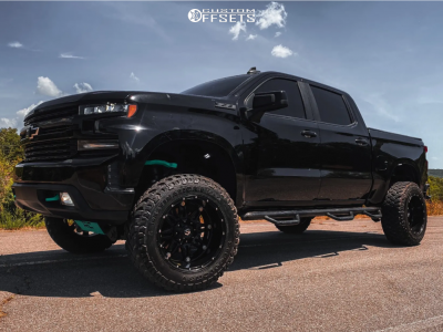 2020 Chevrolet Silverado 1500 with 20x12 -44 Fuel Hostage and 35/12 ...