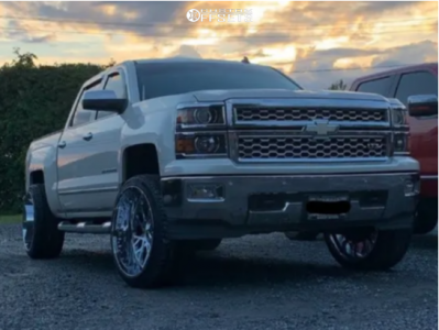 2014 Chevrolet Silverado 1500 with 24x12 -51 Vision Rocker 412 and 305 ...