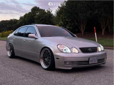 2001 Lexus GS300 with 19x9.5 12 Aodhan Ah02 and 225/35R19 Vercelli ...