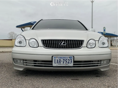 2001 Lexus GS300 with 19x9.5 12 Aodhan Ah02 and 225/35R19 Vercelli ...