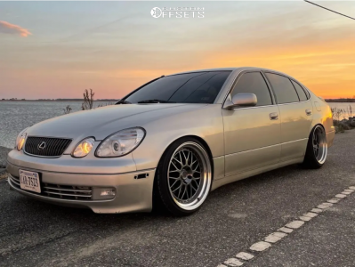 2001 Lexus GS300 with 19x9.5 12 Aodhan Ah02 and 225/35R19 Vercelli ...