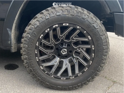 2019 Ram 1500 with 20x10 -19 TIS 554BM and 33/12.5R20 Firestone ...