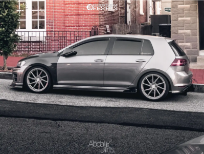 2017 Volkswagen Golf R with 19x8.5 45 Stance Sf-01 and 235/35R19 Toyo ...