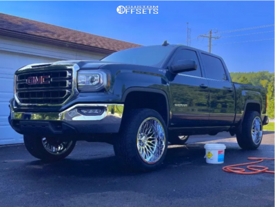2018 GMC Sierra 1500 with 22x12 -44 Axe Offroad Kratos and 305/45R22 ...
