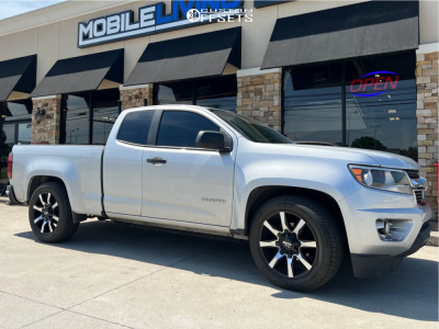 2017 Chevrolet Colorado with 20x9 18 Moto Metal Mo804 and 265/50R20 ...