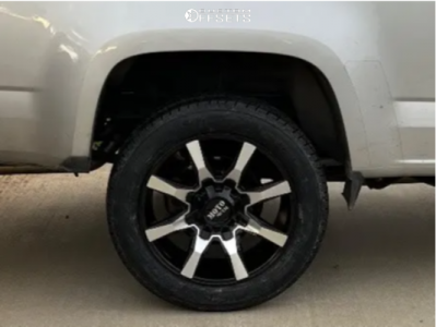 2017 Chevrolet Colorado with 20x9 18 Moto Metal Mo804 and 265/50R20 ...