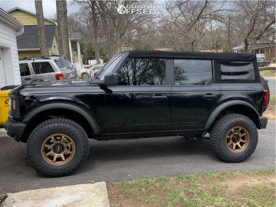 2021 Ford Bronco with 17x9 20 Vision Flow and 35/12.5R17 Goodyear ...