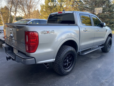 2020 Ford Ranger with 18x9 20 Fuel Tech and 265/70R18 Falken Wildpeak ...