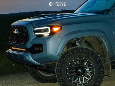 2021 Toyota Tacoma with 17x8 0 Fast HD Menace and 265/70R17 Goodyear ...