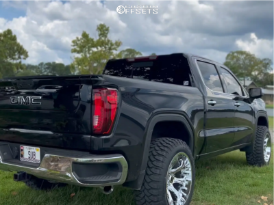 2022 GMC Sierra 1500 with 22x12 -44 Hardrock Bloodshot Xposed and 35/12.5R22 RBP Repulsor Mt and ...