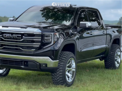 2022 GMC Sierra 1500 with 22x12 -44 Hardrock Bloodshot Xposed and 35/12.5R22 RBP Repulsor Mt and ...