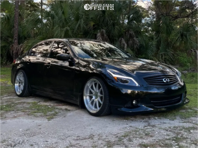 2013 INFINITI G37 with 19x9.5 22 Aodhan Ds07 and 245/35R19 Lexani Lx ...