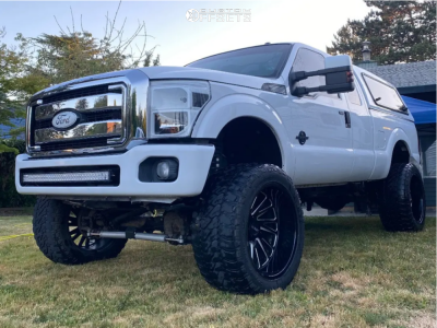 2016 Ford F-350 Super Duty with 24x14 -72 Tuff T2a and 38/15.5R24 Fury ...