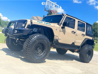 2016 Jeep Wrangler with 17x10 -25 Vision Tactical and 37/12.5R17 ...