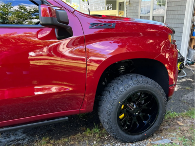 2020 Chevrolet Silverado 1500 with 20x12 -44 Hardrock Affliction and 33 ...