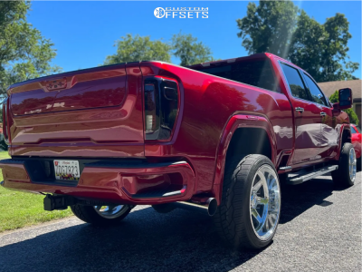 2021 GMC Sierra 2500 HD with 24x12 -60 American Force Ridge Cc and 305 ...