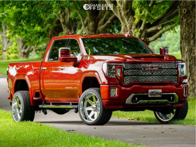 2021 GMC Sierra 2500 HD with 24x12 -60 American Force Ridge Cc and 305 ...