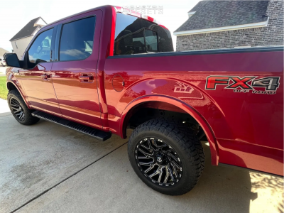 2018 Ford F-150 with 20x10 -19 TIS 554BM and 275/60R20 Nitto Ridge ...