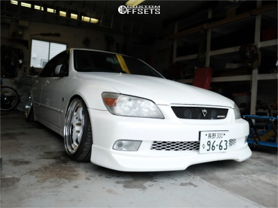 2002 Lexus IS300 with 18x9.5 29 Work Meister S1 3P and 215/35R18 Rovelo ...