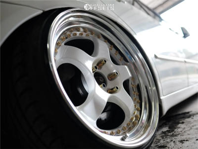 2002 Lexus IS300 with 18x9.5 29 Work Meister S1 3P and 215/35R18 Rovelo ...