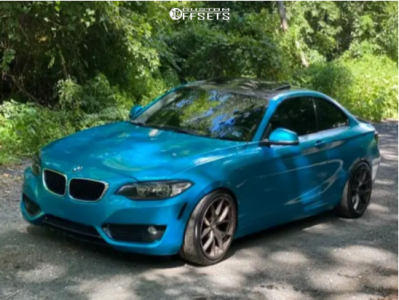 2015 BMW 228i with 18x9.5 35 ESR Rf2 and 255/35R18 Firestone Firehawk ...