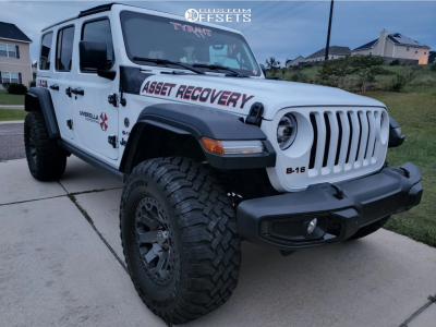 2022 Jeep Wrangler with 17x8 30 Black Rhino Warlord and 35/12.5R17 ...