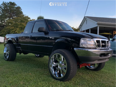 2000 Ford Ranger with 22x12 -44 Karma Offroad K23 and 265/40R22 Hankook ...