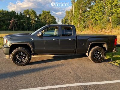 2017 GMC Sierra 1500 with 20x10 -24 Wicked Offroad W908 and 275/60R20 ...