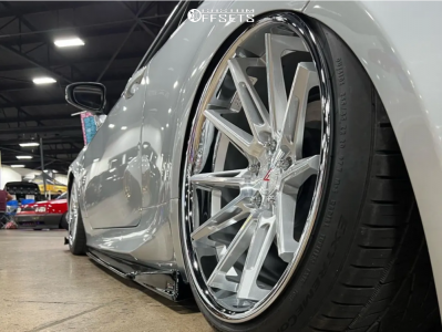2016 Lexus RC350 with 20x8.5 35 Ferrada CM2 and 245/40R20 Continental Extremecontact Dws06 Plus ...