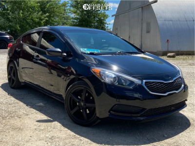 2016 Kia Forte with 17x8 38 Vision Boost and 215/45R17 Vercelli Strada ...