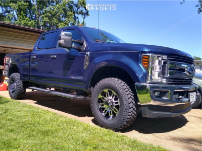 2019 Ford F-350 Super Duty with 18x8.5 18 Vision Warrior and 295/70R18 ...