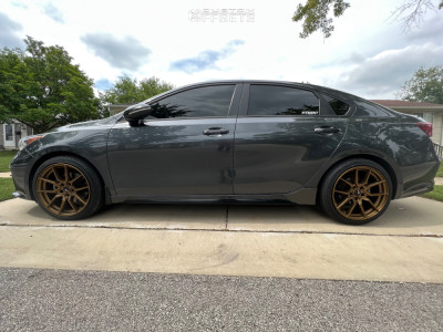 2020 Kia Forte with 18x8.5 35 Option Lab R716 and 225/40R18 Sentury Uhp ...
