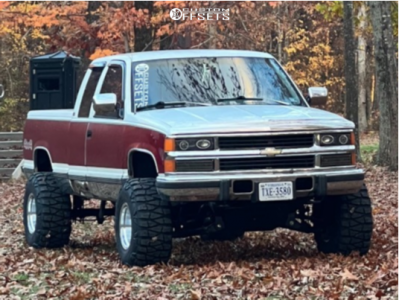 1992 Chevrolet K1500 Wheel Offset Hella Stance >5" Suspension Lift 4 ...