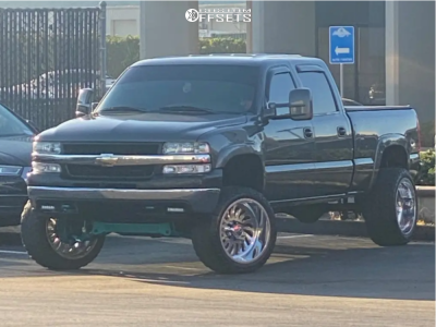 2001 Chevrolet Silverado 1500 HD with 22x12 -40 American Force Flex Ss ...
