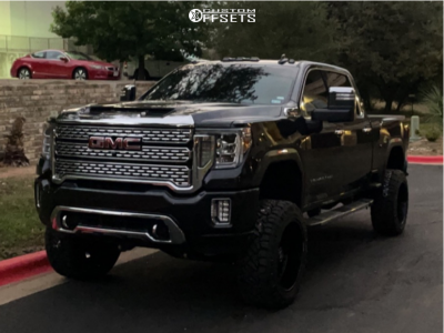 2020 GMC Sierra 2500 HD with 22x12 -44 Hostile Jigsaw and 35/12.5R22 ...
