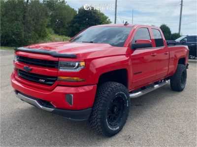 2018 Chevrolet Silverado 1500 with 18x9 -12 Vision Rocker 412 and 35/12 ...